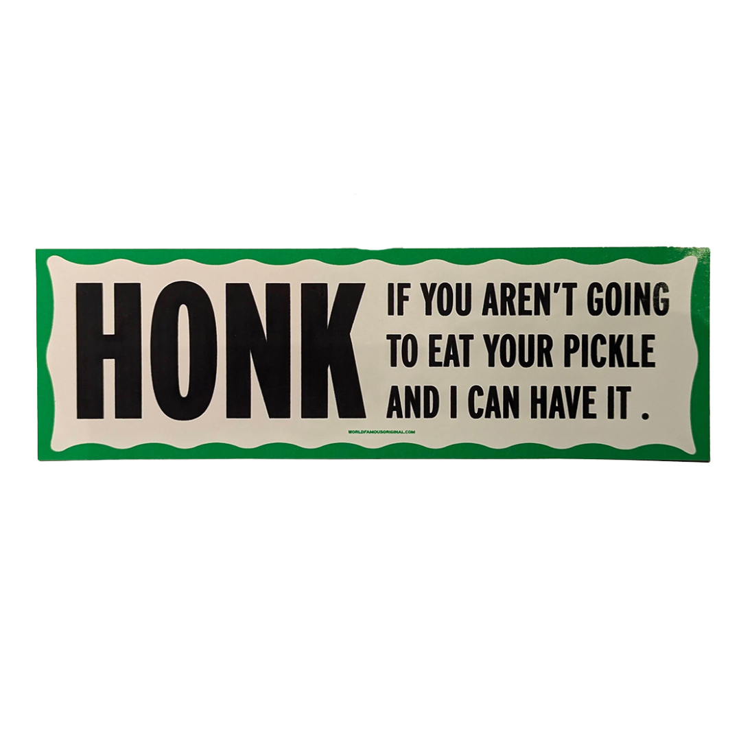 "Honk If..." Bumper Sticker – Shop at the Heinz History Center
